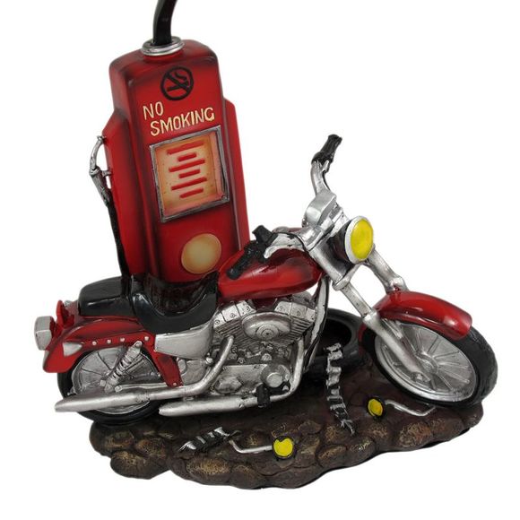 Zeckos | Accents | Memory Lane Retro Motorcycle 9 Inch Table Lamp Base ...